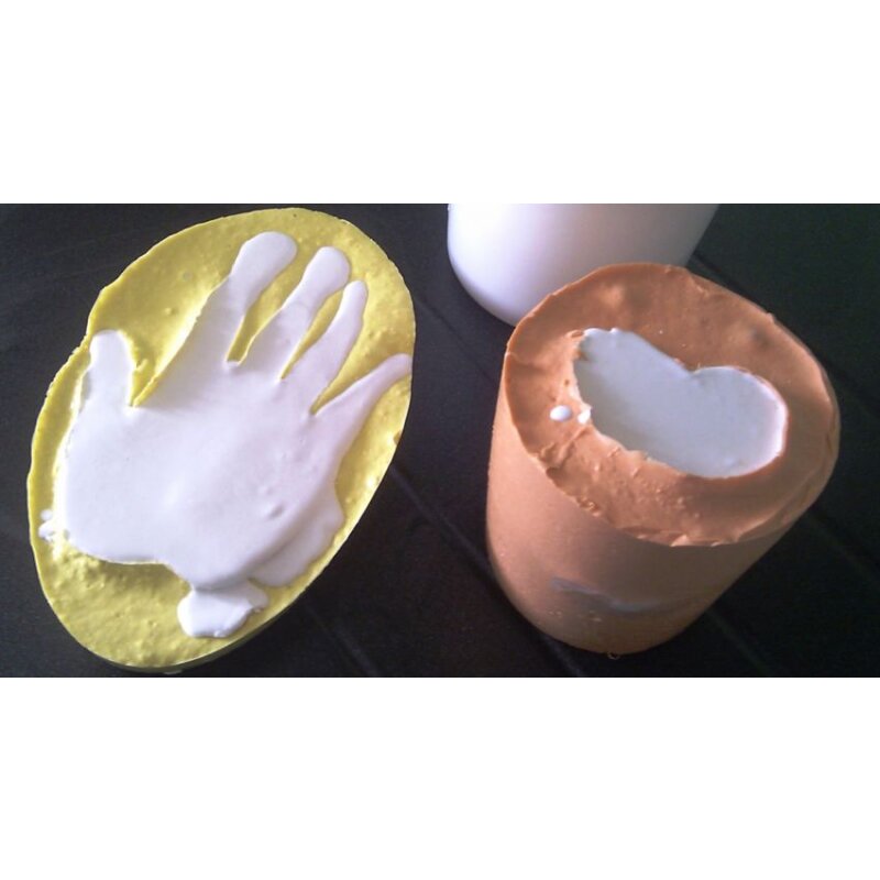 Alabaster Premium Gips - 1 kg Modellgips naturweiss, 2,85